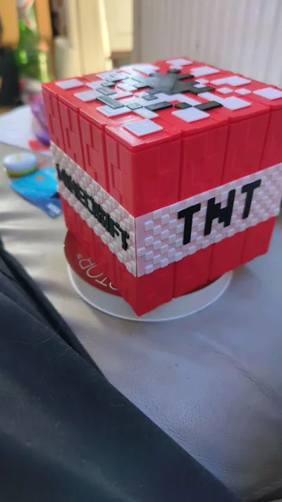 Minecraft Movie TNT PopCorn Bucket by Astro Factory MakerWorld ...