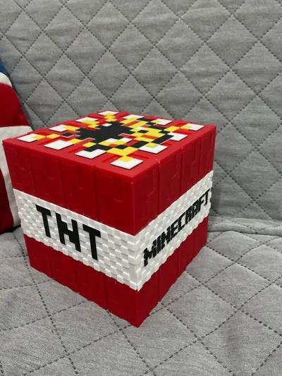 Minecraft Movie TNT PopCorn Bucket by Astro Factory MakerWorld ...