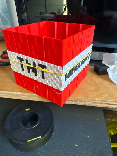 Minecraft Movie TNT PopCorn Bucket by Astro Factory MakerWorld ...