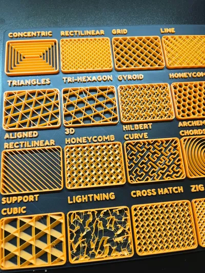 All 20 Infill Reference Card - Free 3D Print Model - MakerWorld