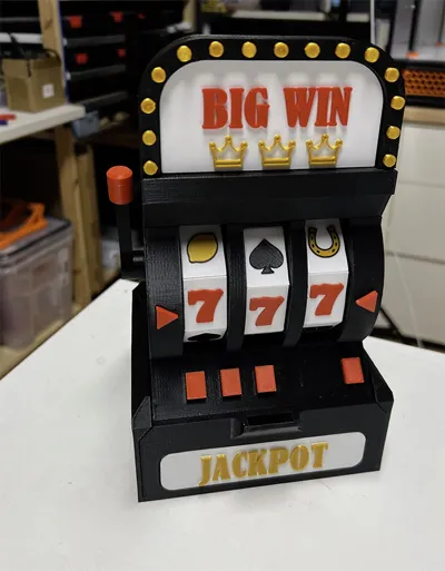 Spinning Slot Machine by YETI 3design MakerWorld: Download Free 3D Models