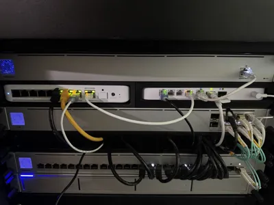 Unifi UCG-Fiber 19-inch Rack Mount - Free 3D Print Model - MakerWorld