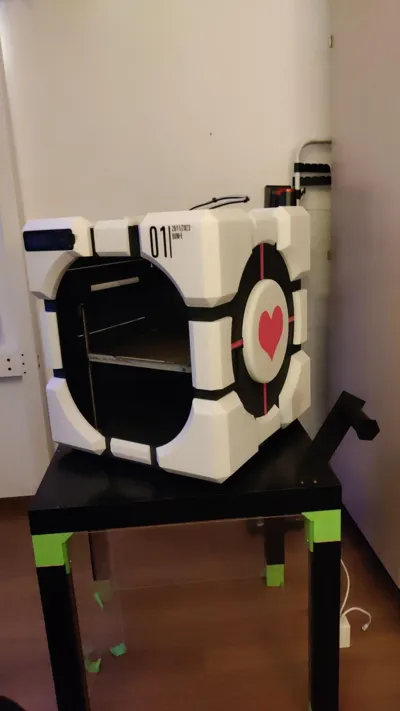 Companion Cube P1P Mod ( Bambu Lab ) Remixed by neil3dprints MakerWorld ...