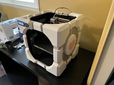 Companion Cube P1P Mod ( Bambu Lab ) Remixed by neil3dprints MakerWorld ...
