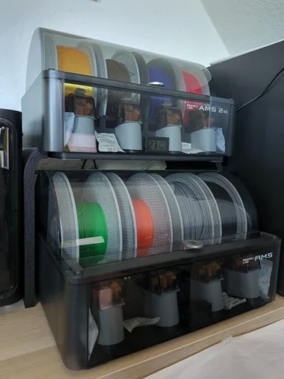 AMS stacking stand for P1P and X1 - Free 3D Print Model - MakerWorld