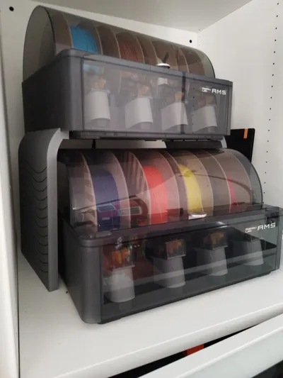 AMS stacking stand for P1P and X1 by MihaiDesigns - MakerWorld