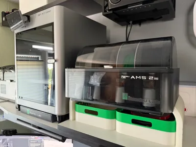 AMS stacking stand for P1P and X1 by MihaiDesigns MakerWorld: Download ...