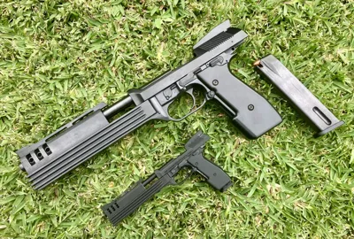 Auto 9 Pistol from Robocop (1987) - Free 3D Print Model - MakerWorld