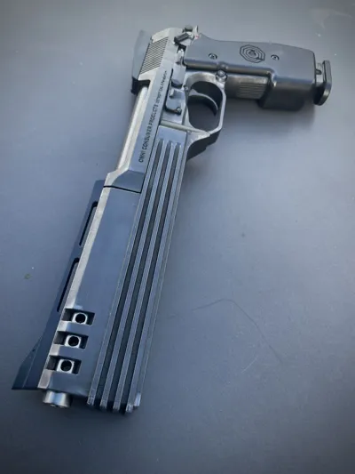 Auto 9 Pistol from Robocop (1987) - Free 3D Print Model - MakerWorld