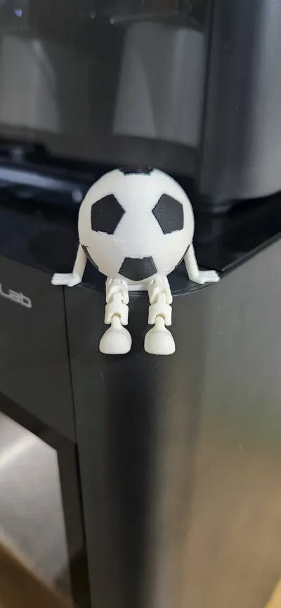 Articulated Soccer Buddy - 2 Color Soccer Ball by Click Print ...
