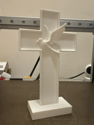 Dove cross - Free 3D Print Model - MakerWorld