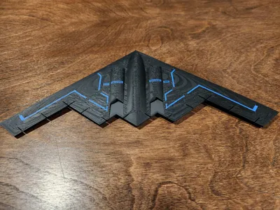 B-2 SPIRIT Plane Kit Card - Free 3D Print Model - MakerWorld