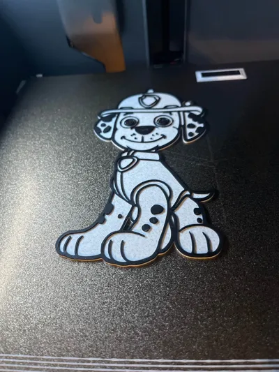 Paw Patrol Coloring Page - Free 3D Print Model - MakerWorld
