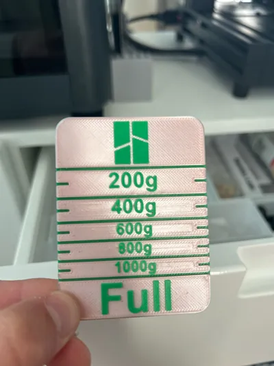 Filament spool gauge by SlickPrintMakerWorld: Download Free 3D Models