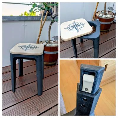 Portable Stool by JANBERRY DESIGN MakerWorld: Download Free 3D Models