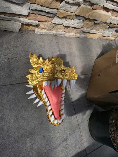 Realistic Charizard Dragon Head - Free 3D Print Model - MakerWorld