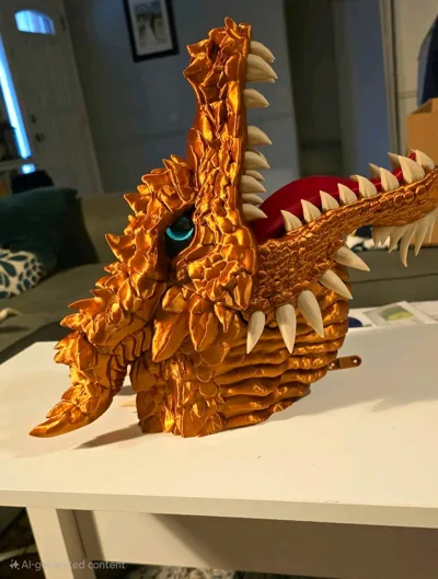 Realistic Charizard Dragon Head by Becca_3D MakerWorld: Download Free ...