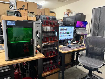 AMS 2 Pro Trays For Dual AMS Sliding Rack by Print3DZ MakerWorld ...