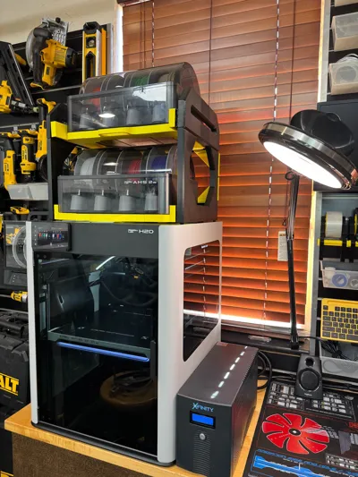 AMS 2 Pro Trays For Dual AMS Sliding Rack by Print3DZ MakerWorld ...