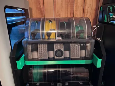 AMS 2 Pro Trays For Dual AMS Sliding Rack by Print3DZ MakerWorld ...