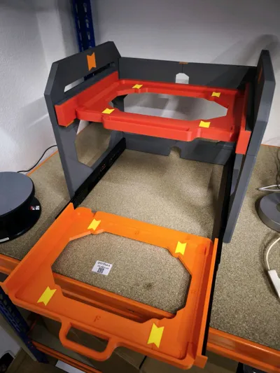 AMS 2 Pro Trays For Dual AMS Sliding Rack by Print3DZ MakerWorld ...