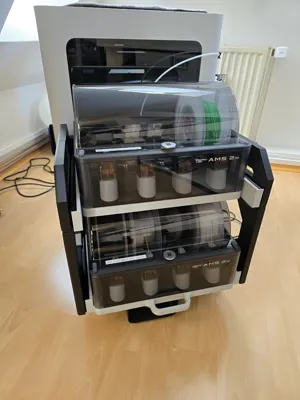 AMS 2 Pro Trays For Dual AMS Sliding Rack by Print3DZ MakerWorld ...