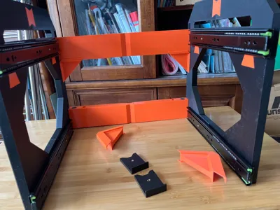 AMS 2 Pro Trays For Dual AMS Sliding Rack by Print3DZ MakerWorld ...