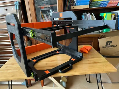 AMS 2 Pro Trays For Dual AMS Sliding Rack by Print3DZ MakerWorld ...