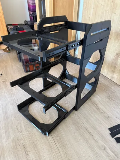 AMS 2 Pro Trays For Dual AMS Sliding Rack by Print3DZ MakerWorld ...