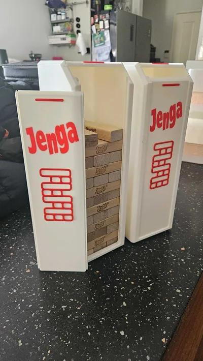 Jenga Setup Box / Carrying Case (Single Piece!) - Free 3D Print Model ...
