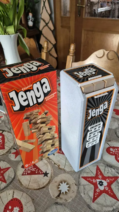 Jenga Setup Box / Carrying Case (Single Piece!) - Free 3D Print Model ...