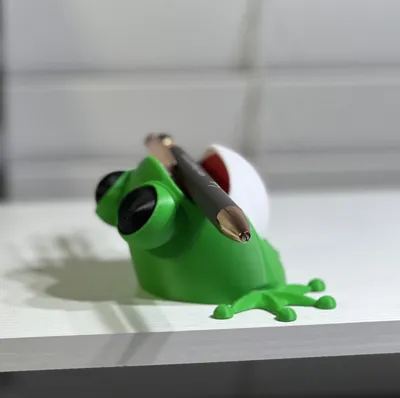 Frog Pen Holder by wuguigui - MakerWorld