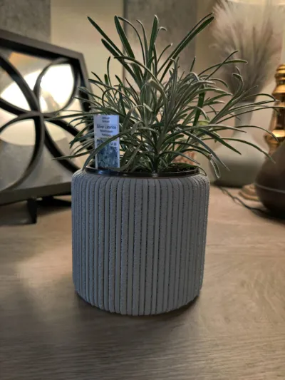 Dual Textured Indoor Planter Pot - Free 3D Print Model - MakerWorld