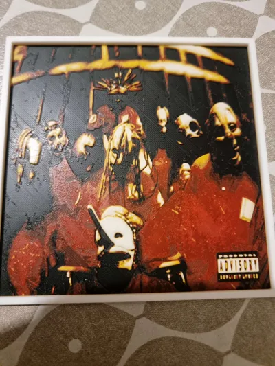 Slipknot: Slipknot (1999) - Album Cover - Free 3D Print Model - MakerWorld