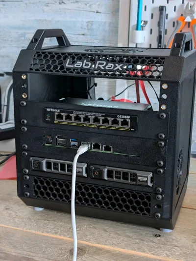Lab Rax 10" Server Rack - 5U by mklementsMakerWorld: Download Free 3D ...