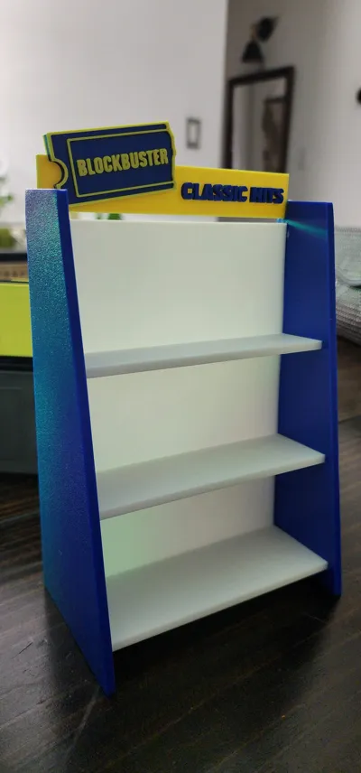 Miniature Blockbuster VHS Tape Shelf -Customizable by Rolls MakerWorld ...