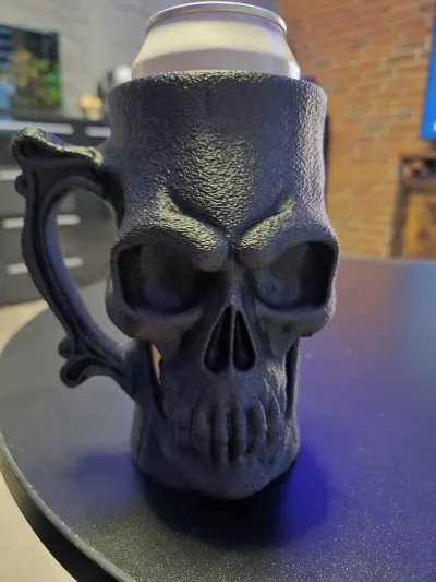 Skull Can Holder (0.5L Cans) - Beer mug by RUMcajz MakerWorld: Download ...