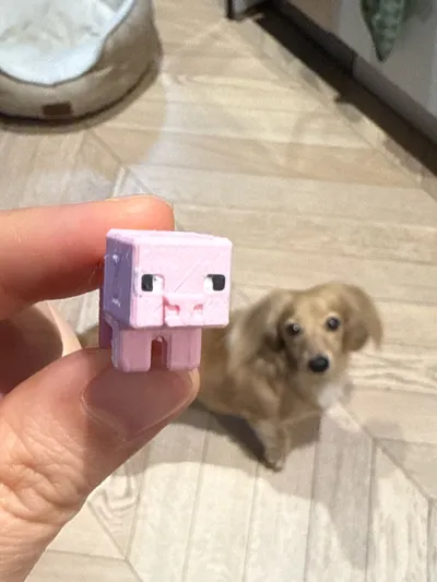 Minecraft-inspired Pig Mini Figure Kit / Keychain by chiz_m MakerWorld ...