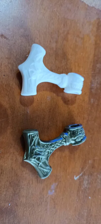 Thor's Hammer Mjolnir - Viking amulet - Free 3D Print Model - MakerWorld