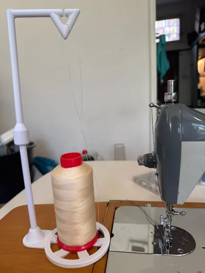 Large Spool Thread Holder for Sewing Machine - Free 3D Print Model ...