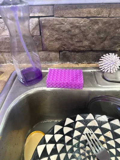 TPU Dishwashing Sponge by 土豆地呱 MakerWorld: Download Free 3D Models