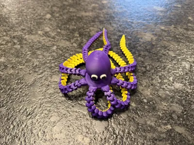 Articulated Octopus - New Version - Free 3D Print Model - MakerWorld