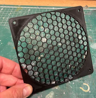 120mm fan grill - Free 3D Print Model - MakerWorld