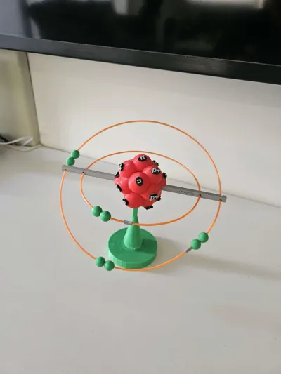 Oxygen Atom model with labels Remixed by mb_yanuszka MakerWorld ...