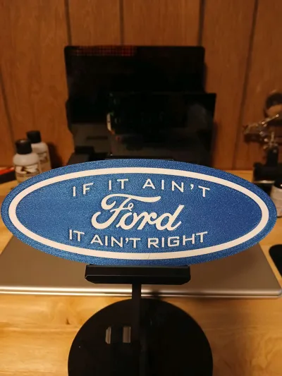 Ford Logo Badge/Emblem - Free 3D Print Model - MakerWorld