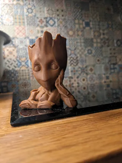 Cute Groot Statue V2 / Groot Figur Home Dekoration - Free 3D Print ...