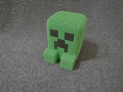 Cute Knitted Minecraft Creeper (No AMS Required) by McG3D Designs ...