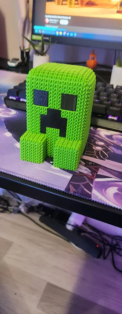 Cute Knitted Minecraft Creeper (No AMS Required) by McG3D Designs ...