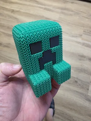 Cute Knitted Minecraft Creeper (No AMS Required) by McG3D Designs ...