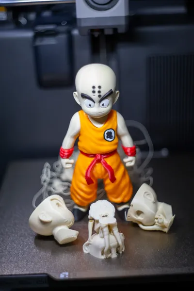 Dragon Ball—Krillin - Free 3D Print Model - MakerWorld
